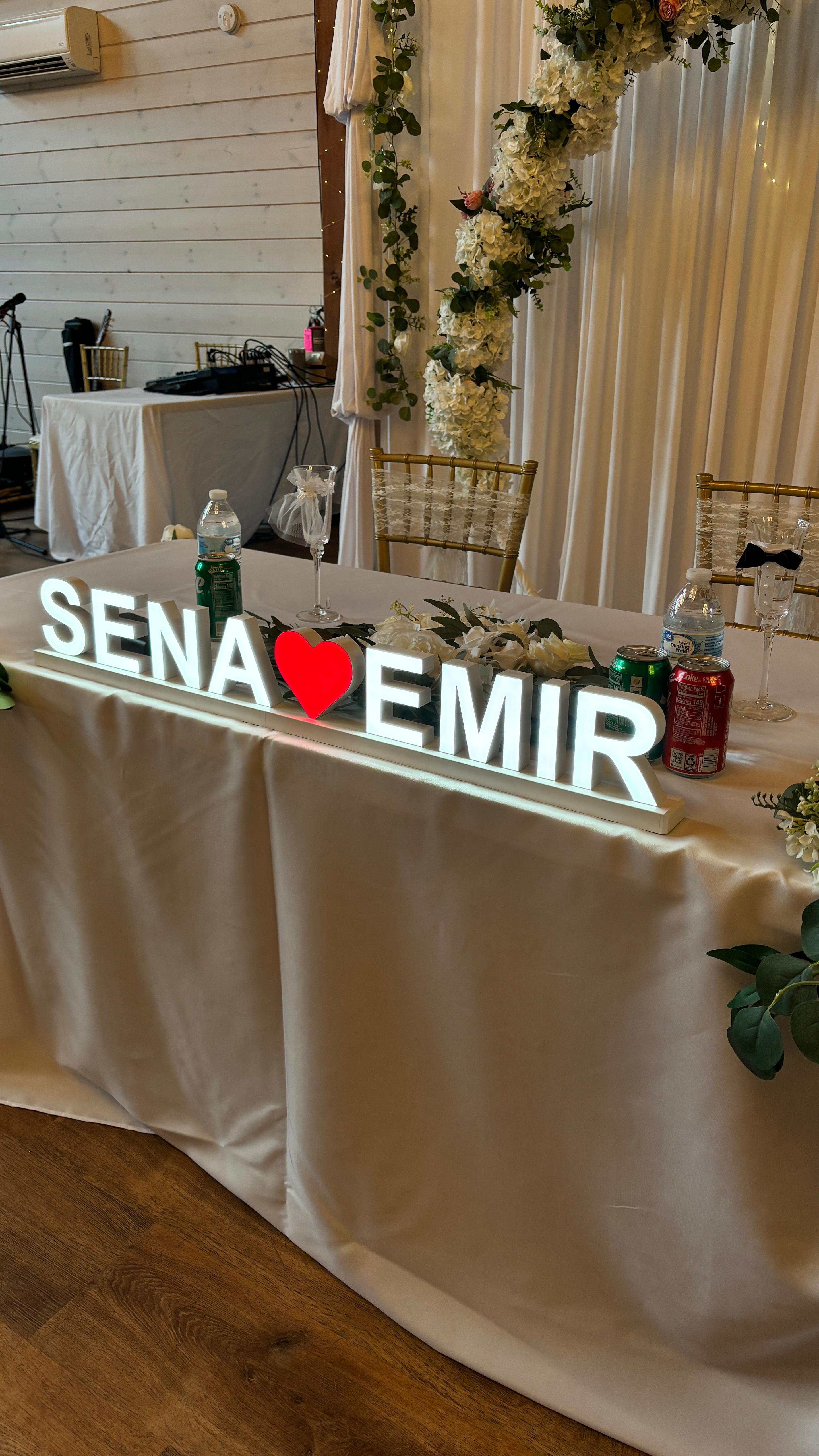 How to Create Stunning Wedding Backdrops with LED Letters – Prime Shine